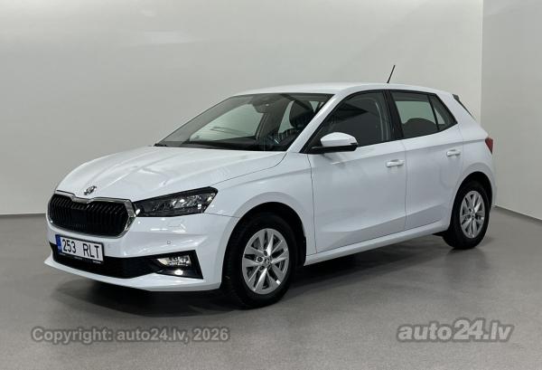 White Skoda Fabia 2024 in Tallinn, with an engine capacity of 1.00 L and mileage of 40 thousand km for 16490 €, photo 1 on AUTOMOTO.COM.LV