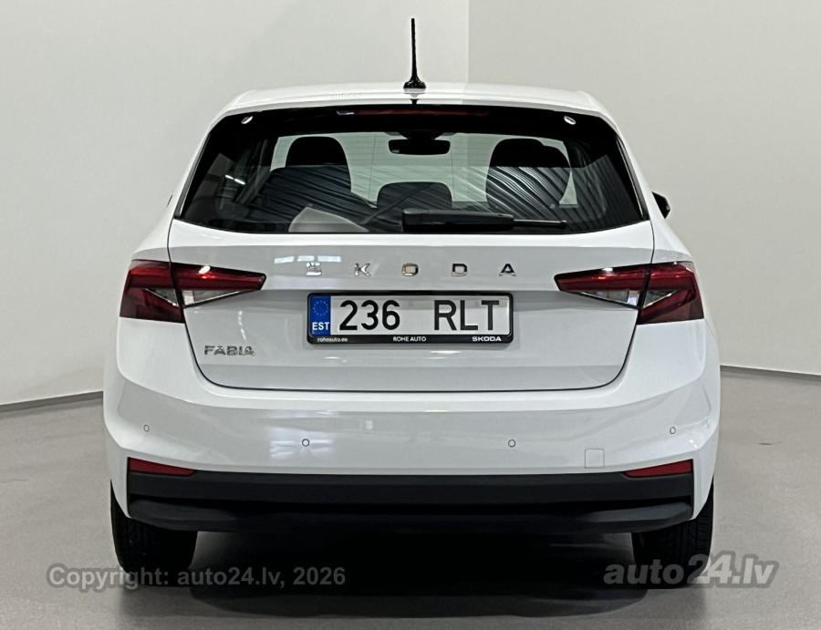 White Skoda Fabia 2024 in Tallinn, with an engine capacity of 1.00 L and mileage of 30 thousand km for 16990 €, photo 19 on AUTOMOTO.COM.LV