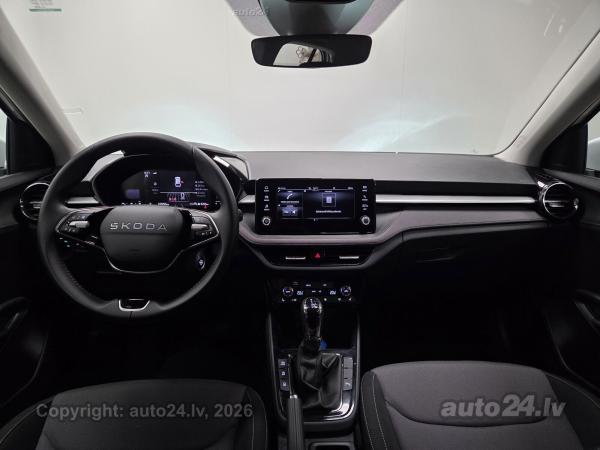 White Skoda Fabia 2025 in Tallinn, with an engine capacity of 1.00 L and mileage of 11 thousand km for 18900 €, photo 8 on AUTOMOTO.COM.LV