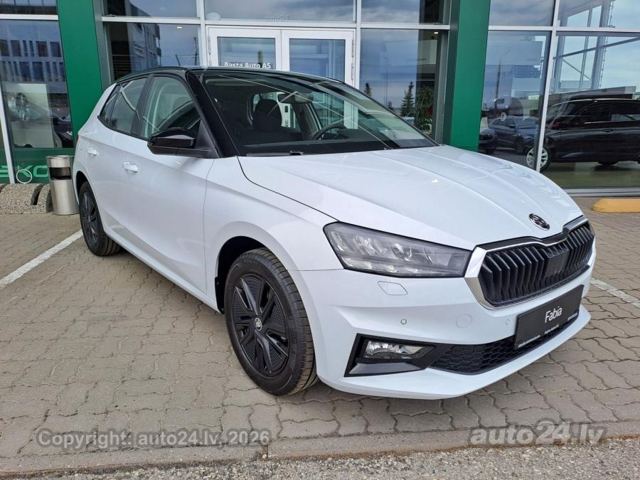 Balts Skoda Fabia 2026 Tartu, ar dzinēja tilpumu 1.00 L un nobraukumu 6 tūkst. km par 21910 €, foto 1 vietnē AUTOMOTO.COM.LV