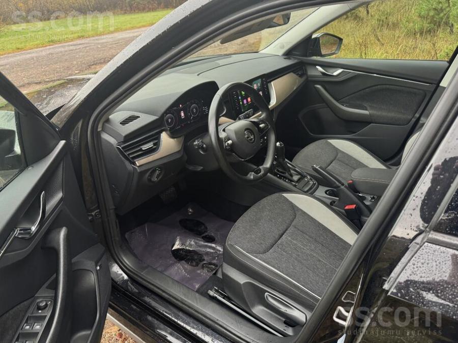 Black Skoda KAMIQ 2021 in Ventspils, with an engine capacity of 1.00 L and mileage of 210 thousand km for 13250 €, photo 8 on AUTOMOTO.COM.LV