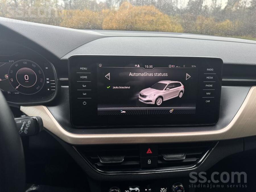 Black Skoda KAMIQ 2021 in Ventspils, with an engine capacity of 1.00 L and mileage of 210 thousand km for 13250 €, photo 13 on AUTOMOTO.COM.LV