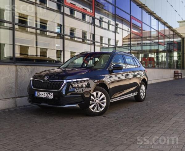 Black Skoda KAMIQ 2021 in Ventspils, with an engine capacity of 1.00 L and mileage of 210 thousand km for 13250 €, photo 1 on AUTOMOTO.COM.LV