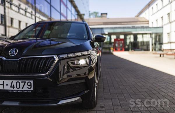 Black Skoda KAMIQ 2021 in Ventspils, with an engine capacity of 1.00 L and mileage of 210 thousand km for 13250 €, photo 2 on AUTOMOTO.COM.LV