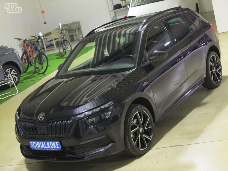 Black Skoda KAMIQ 2022 in Kaunas, with an engine capacity of 1.50 L and mileage of 54 thousand km for 26412 €, photo 2 on AUTOMOTO.COM.LV