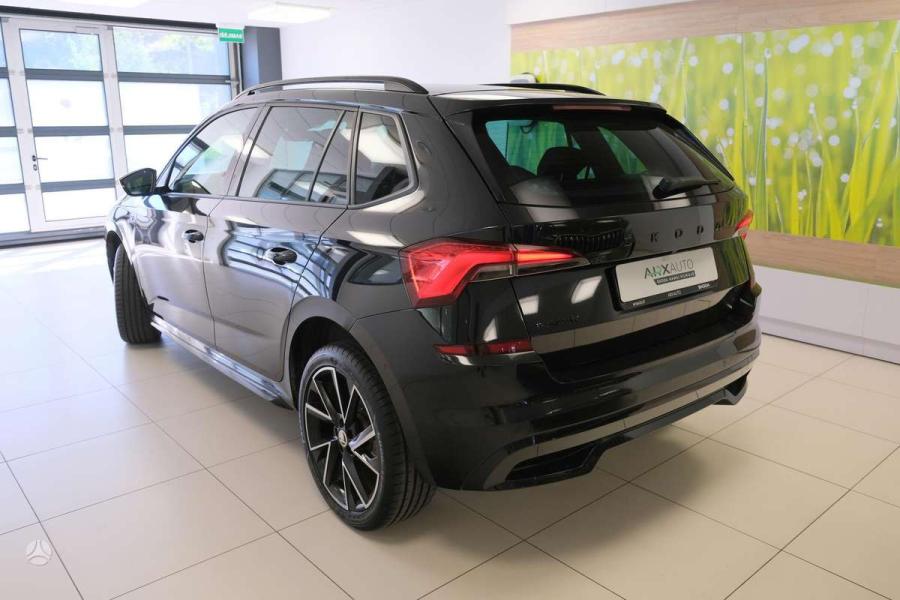 Black Skoda KAMIQ 2024 in Vilnius, with an engine capacity of 1.50 L and mileage of 57 thousand km for 23700 €, photo 5 on AUTOMOTO.COM.LV
