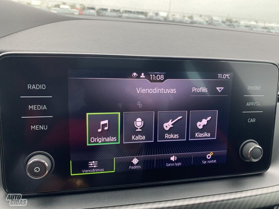 Black Skoda KAMIQ 2024 in Vilnius, with an engine capacity of 1.50 L and mileage of 40 thousand km for 25800 €, photo 34 on AUTOMOTO.COM.LV