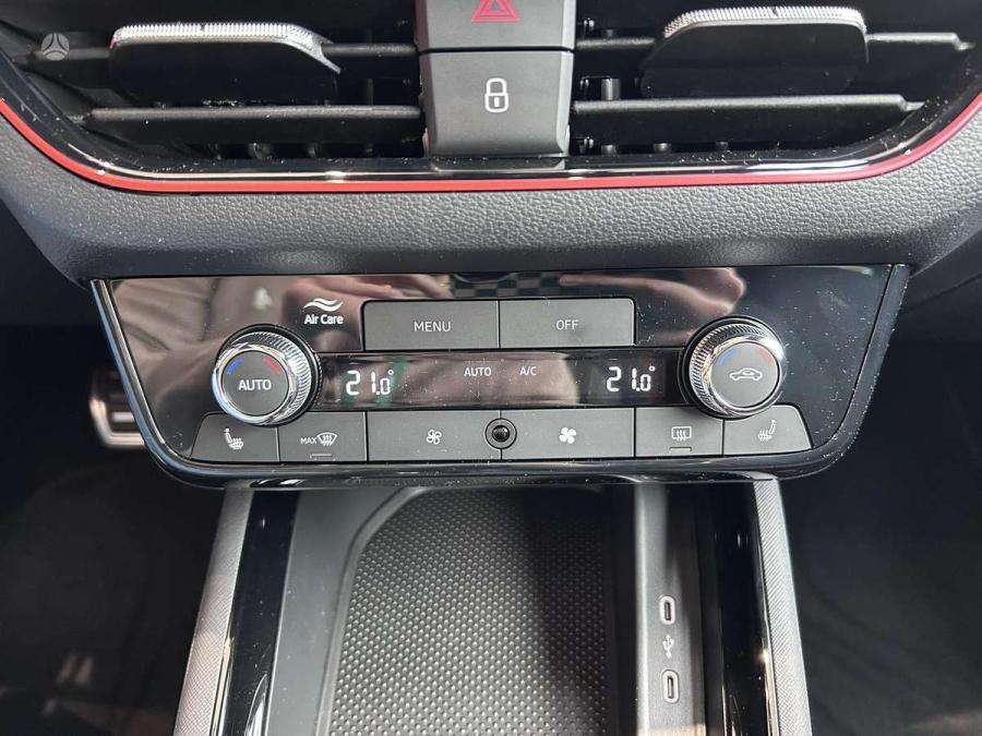 Black Skoda KAMIQ 2026 in Vilnius, with an engine capacity of 1.00 L and mileage of 0 thousand km for 27640 €, photo 15 on AUTOMOTO.COM.LV