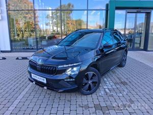 Black Skoda KAMIQ 2026 in Riga, with an engine capacity of 1.00 L and mileage of 9 thousand km for 24900 €, photo  on AUTOMOTO.COM.LV