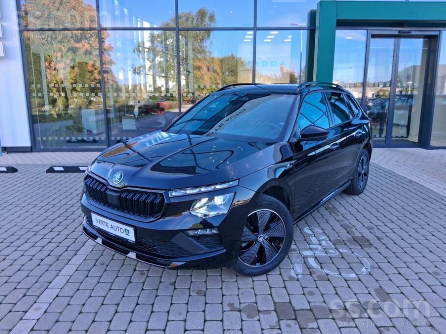 Melns Skoda KAMIQ 2026 Rīga, ar dzinēja tilpumu 1.00 L un nobraukumu 9 tūkst. km par 24900 €, foto 1 vietnē AUTOMOTO.COM.LV