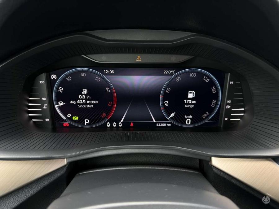 Black Skoda KAMIQ 2023 in Vilnius, with an engine capacity of 1.00 L and mileage of 82 thousand km for 17545 €, photo 15 on AUTOMOTO.COM.LV