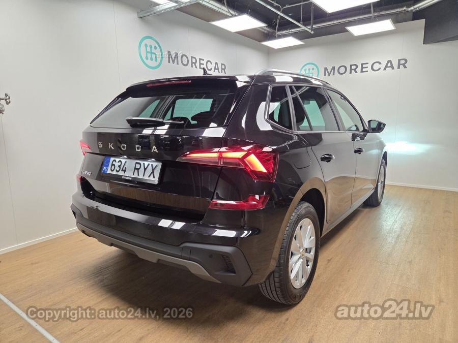 Black Skoda KAMIQ 2024 in Tallinn, with an engine capacity of 1.00 L and mileage of 38 thousand km for 18900 €, photo 7 on AUTOMOTO.COM.LV