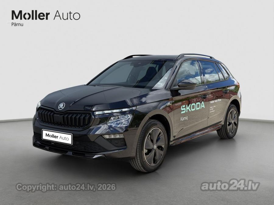 Black Skoda KAMIQ 2026 in Parnu, with an engine capacity of 1.50 L and mileage of 2 thousand km for 31900 €, photo 1 on AUTOMOTO.COM.LV