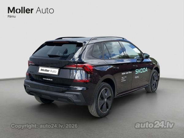 Black Skoda KAMIQ 2026 in Parnu, with an engine capacity of 1.50 L and mileage of 2 thousand km for 31900 €, photo 4 on AUTOMOTO.COM.LV