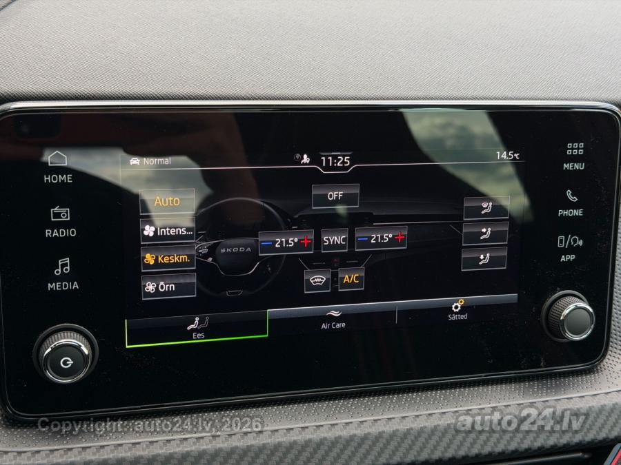 Black Skoda KAMIQ 2026 in Parnu, with an engine capacity of 1.50 L and mileage of 2 thousand km for 31900 €, photo 14 on AUTOMOTO.COM.LV