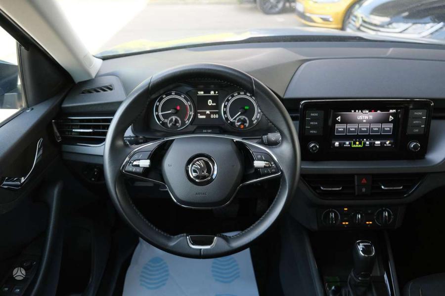 Blue Skoda KAMIQ 2020 in Vilnius, with an engine capacity of 1.50 L and mileage of 135 thousand km for 16500 €, photo 6 on AUTOMOTO.COM.LV
