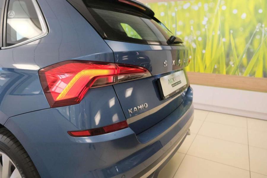 Blue Skoda KAMIQ 2020 in Vilnius, with an engine capacity of 1.50 L and mileage of 135 thousand km for 16500 €, photo 23 on AUTOMOTO.COM.LV