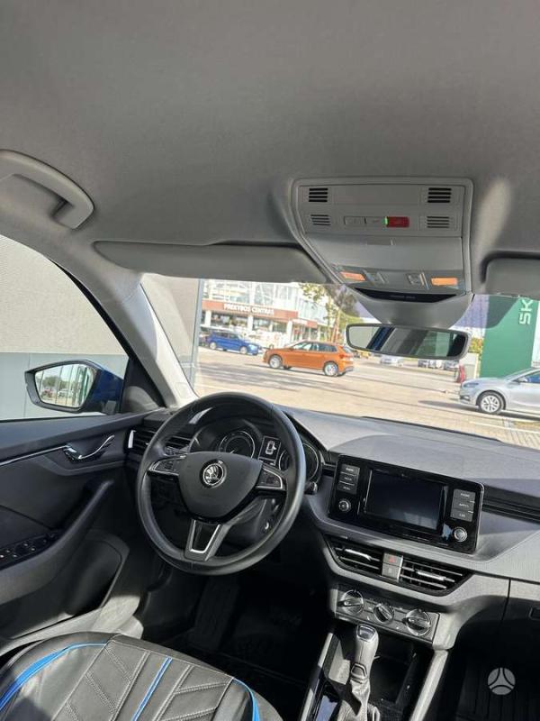 Zils Skoda KAMIQ 2020 Klaipėda, ar dzinēja tilpumu 1.50 L un nobraukumu 18 tūkst. km par 17700 €, foto 7 vietnē AUTOMOTO.COM.LV