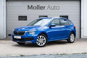 Zils Skoda KAMIQ 2020 Jelgava, ar dzinēja tilpumu 1.50 L un nobraukumu 130 tūkst. km par 17500 €, foto  vietnē AUTOMOTO.COM.LV