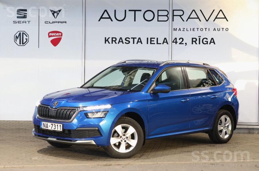 Синий Шкода KAMIQ 2021 в Рига, объемом двигателя 1.00 л и пробегом 54 тыс. км за 15990 €, фото 1 на AUTOMOTO.COM.LV