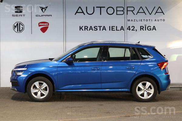Шкода KAMIQ 2021 в Рига на AUTOMOTO.COM.LV Синий Шкода KAMIQ 2021 в Рига, объемом двигателя 1.00 л и пробегом 54 тыс. км за 15990 €, фото 5 на AUTOMOTO.COM.LV