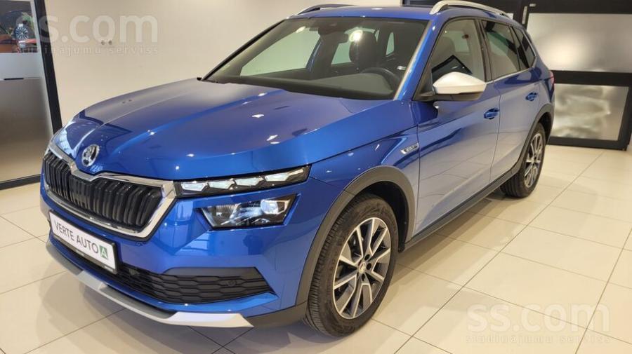 Blue Skoda KAMIQ 2022 in Riga, with an engine capacity of 1.50 L and mileage of 41 thousand km for 20490 €, photo 4 on AUTOMOTO.COM.LV