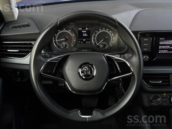 Skoda KAMIQ 2022 Valmiera vietnē Zils Skoda KAMIQ 2022 Valmiera, ar dzinēja tilpumu 1.00 L un nobraukumu 33 tūkst. km par 17900 €, foto 9 vietnē AUTOMOTO.COM.LV