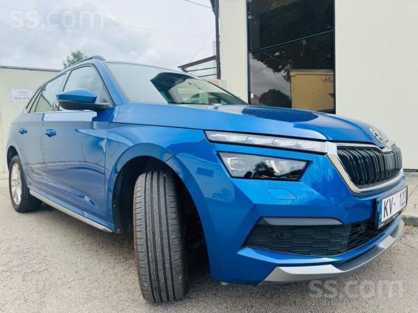 Blue Skoda KAMIQ 2023 in Riga, with an engine capacity of 1.00 L and mileage of 24 thousand km for 20700 €, photo 8 on AUTOMOTO.COM.LV