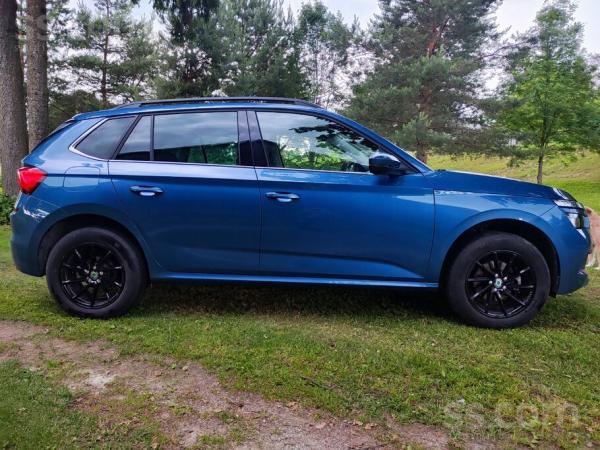 Blue Skoda KAMIQ 2020 in Bauska, with an engine capacity of 1.50 L and mileage of 70 thousand km for 17200 €, photo 1 on AUTOMOTO.COM.LV