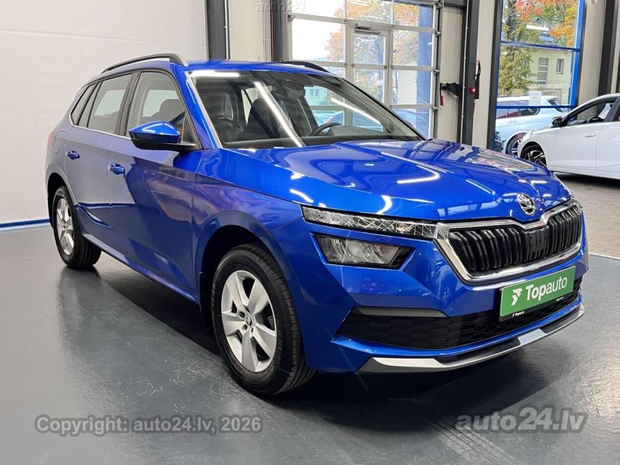 Blue Skoda KAMIQ 2021 in Tallinn, with an engine capacity of 1.00 L and mileage of 18 thousand km for 18600 €, photo 2 on AUTOMOTO.COM.LV