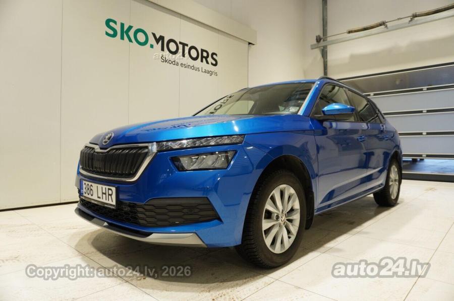 Zils Skoda KAMIQ 2021 Tallina, ar dzinēja tilpumu 1.00 L un nobraukumu 53 tūkst. km par 15500 €, foto 1 vietnē AUTOMOTO.COM.LV