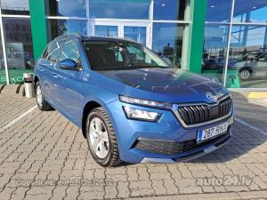 Blue Skoda KAMIQ 2021 in Tartu, with an engine capacity of 1.00 L and mileage of 43 thousand km for 14900 €, photo  on AUTOMOTO.COM.LV
