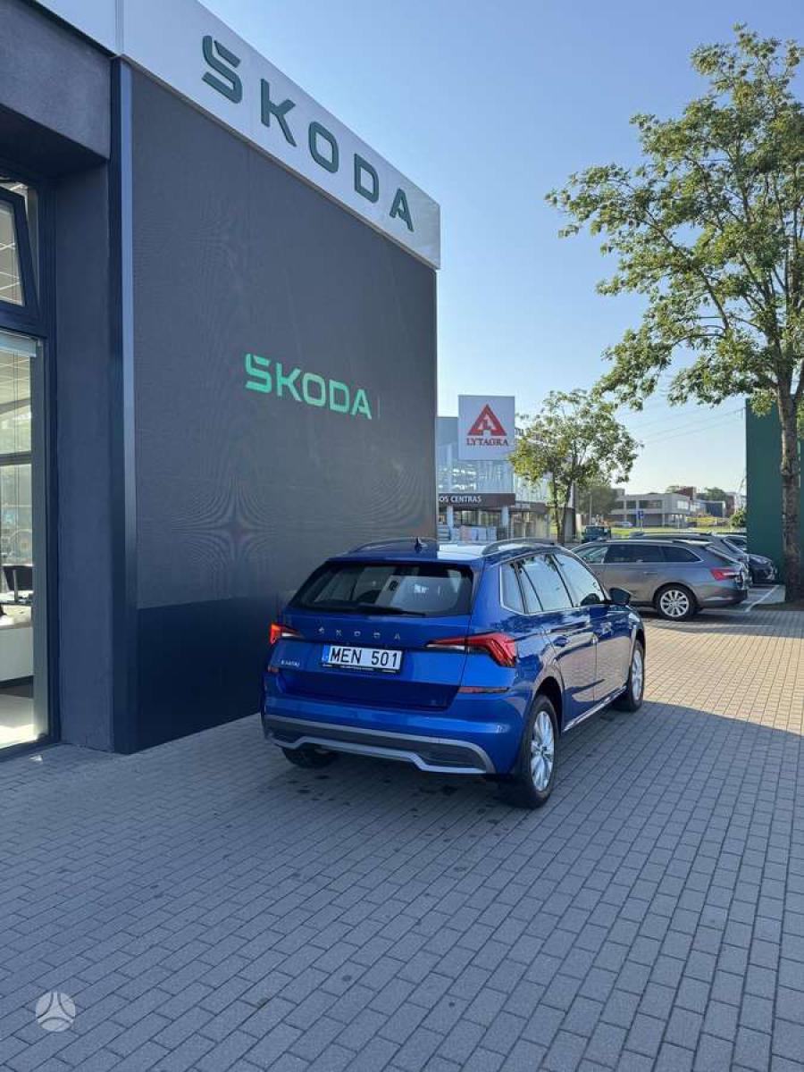 Blue Skoda KAMIQ 2022 in Klaipeda, with an engine capacity of 1.50 L and mileage of 41 thousand km for 17400 €, photo 5 on AUTOMOTO.COM.LV