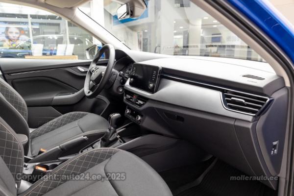 Blue Skoda KAMIQ 2024 in Johvi, with an engine capacity of 1.50 L and mileage of 7 thousand km for 22000 €, photo 11 on AUTOMOTO.COM.LV