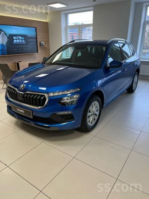 Blue Skoda KAMIQ 2025 in Daugavpils, with an engine capacity of 1.00 L and mileage of 10 thousand km for 25195 €, photo  on AUTOMOTO.COM.LV