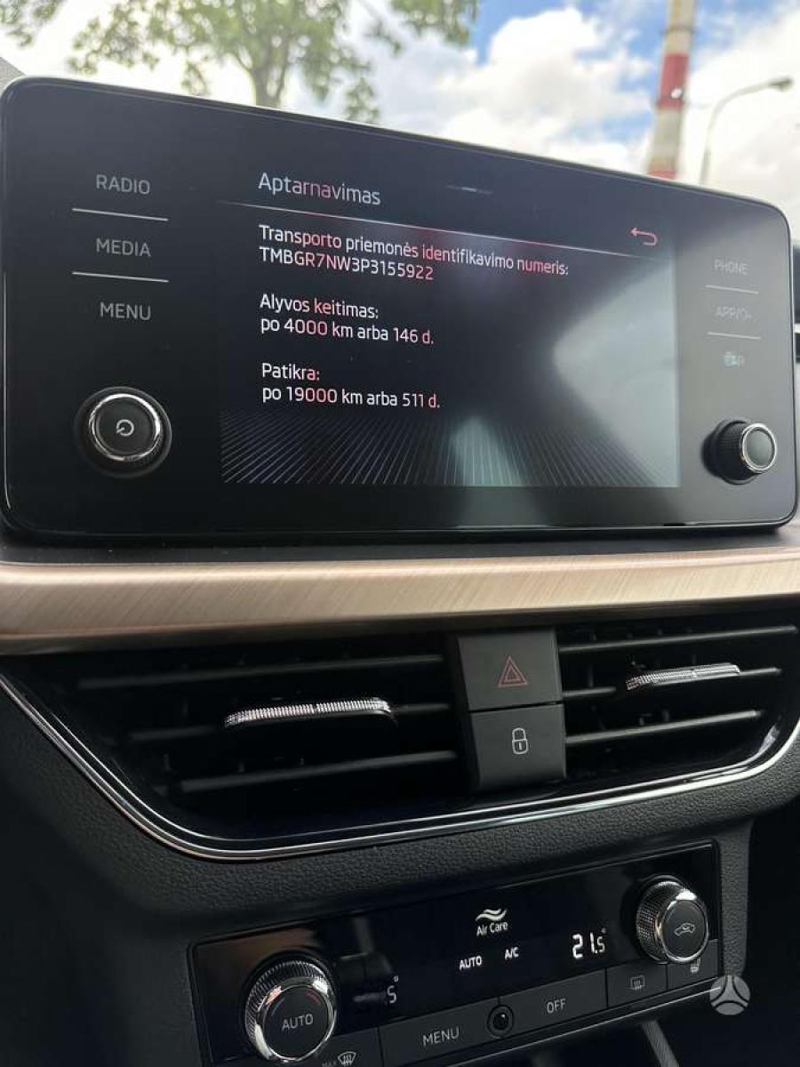 Pelēks Skoda KAMIQ 2023 Klaipėda, ar dzinēja tilpumu 1.00 L un nobraukumu 69 tūkst. km par 19400 €, foto 20 vietnē AUTOMOTO.COM.LV