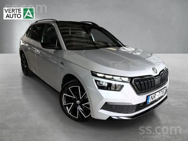 Grey Skoda KAMIQ 2023 in Riga, with an engine capacity of 1.50 L and mileage of 41 thousand km for 21490 €, photo 4 on AUTOMOTO.COM.LV