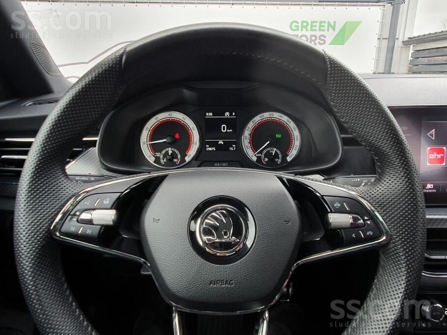 Grey Skoda KAMIQ 2023 in Riga, with an engine capacity of 1.50 L and mileage of 63 thousand km for 21900 €, photo 14 on AUTOMOTO.COM.LV