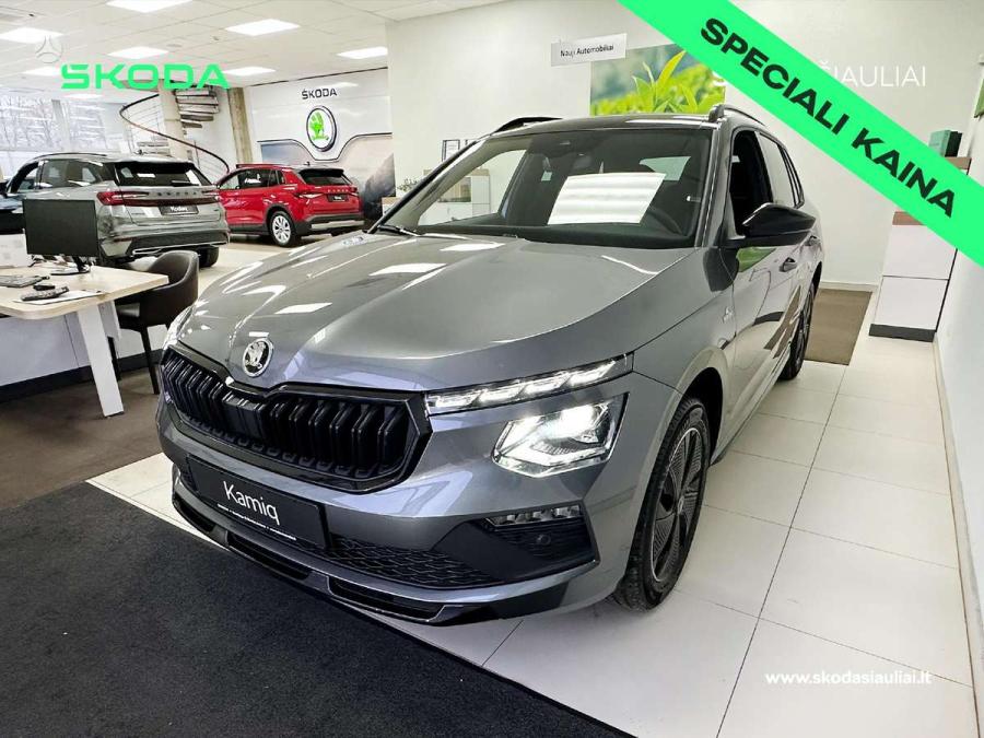 Pelēks Skoda KAMIQ 2026 Šauļi, ar dzinēja tilpumu 1.50 L un nobraukumu 1 tūkst. km par 29100 €, foto 1 vietnē AUTOMOTO.COM.LV