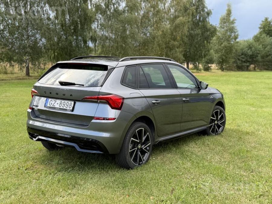 Grey Skoda KAMIQ 2023 in Riga, with an engine capacity of 1.50 L and mileage of 62 thousand km for 21950 €, photo 5 on AUTOMOTO.COM.LV
