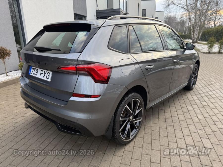 Pelēks Skoda KAMIQ 2024 Tallina, ar dzinēja tilpumu 1.50 L un nobraukumu 18 tūkst. km par 23900 €, foto 4 vietnē AUTOMOTO.COM.LV