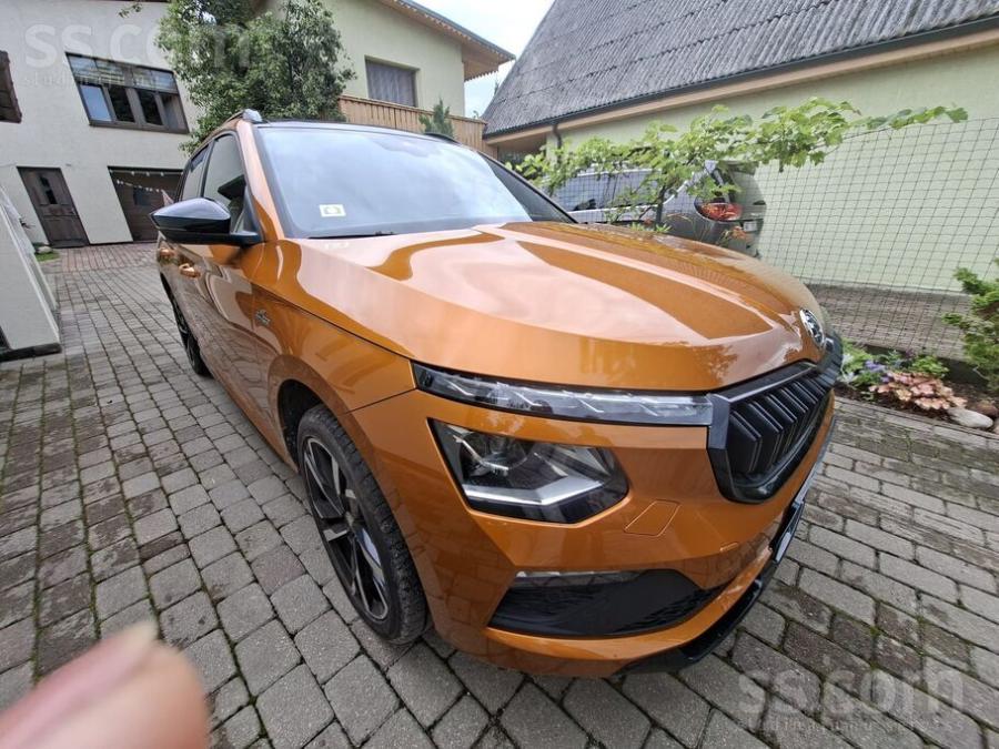 Oranžs Skoda KAMIQ 2024 Jelgava, ar dzinēja tilpumu 1.50 L un nobraukumu 22 tūkst. km par 25000 €, foto 1 vietnē AUTOMOTO.COM.LV