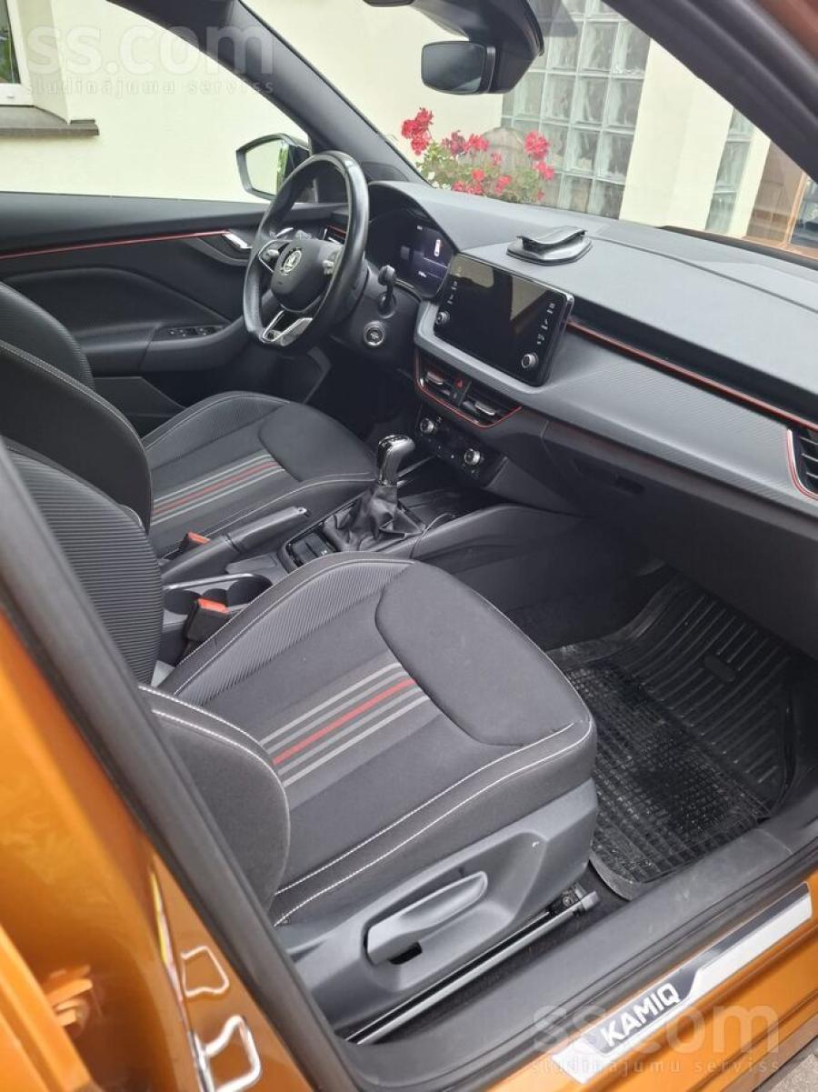 Oranžs Skoda KAMIQ 2024 Jelgava, ar dzinēja tilpumu 1.50 L un nobraukumu 22 tūkst. km par 25000 €, foto 15 vietnē AUTOMOTO.COM.LV