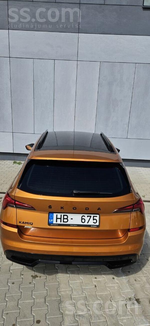 Orange Skoda KAMIQ 2024 in Riga, with an engine capacity of 1.50 L and mileage of 82 thousand km for 23990 €, photo 7 on AUTOMOTO.COM.LV
