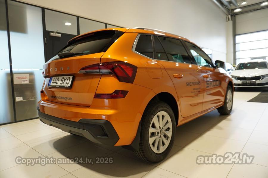 Orange Skoda KAMIQ 2026 in Tallinn, with an engine capacity of 1.00 L and mileage of 2 thousand km for 27900 €, photo 4 on AUTOMOTO.COM.LV