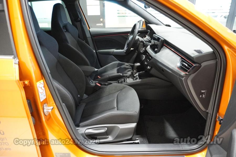 Orange Skoda KAMIQ 2026 in Tallinn, with an engine capacity of 1.00 L and mileage of 2 thousand km for 27900 €, photo 14 on AUTOMOTO.COM.LV