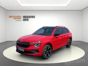 Red Skoda KAMIQ 2024 in Riga, with an engine capacity of 1.50 L and mileage of 29 thousand km for 25990 €, photo  on AUTOMOTO.COM.LV