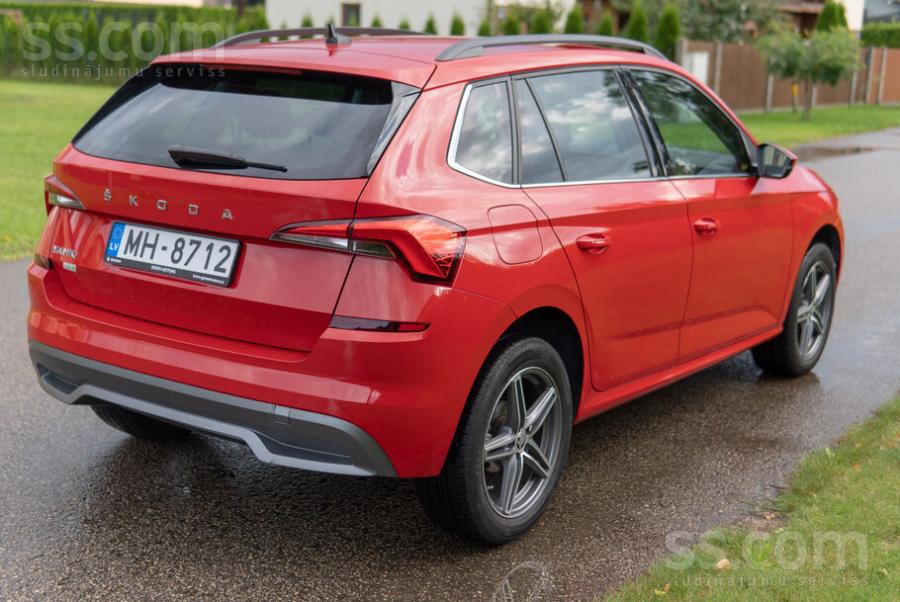 Red Skoda KAMIQ 2019 in Riga, with an engine capacity of 1.00 L and mileage of 60 thousand km for 14900 €, photo 5 on AUTOMOTO.COM.LV