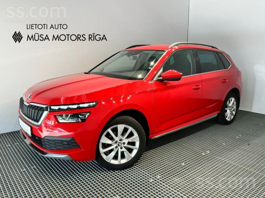 Red Skoda KAMIQ 2020 in Riga, with an engine capacity of 1.00 L and mileage of 59 thousand km for 16700 €, photo 1 on AUTOMOTO.COM.LV