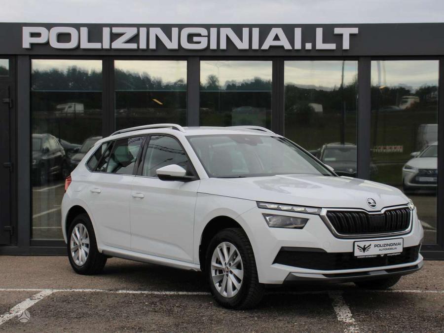 White Skoda KAMIQ 2023 in Vilnius, with an engine capacity of 1.00 L and mileage of 54 thousand km for 18650 €, photo 3 on AUTOMOTO.COM.LV